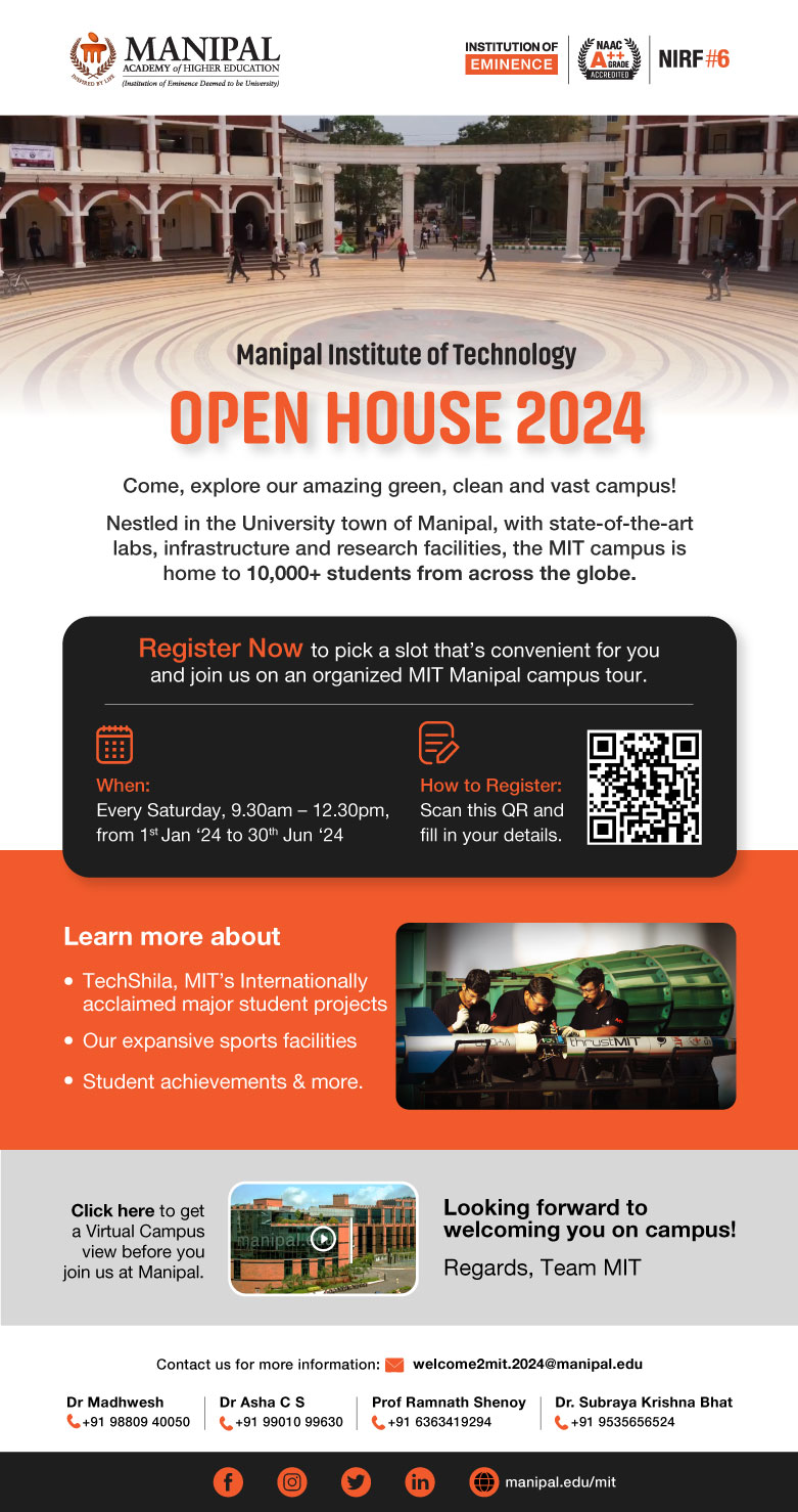 MIT Manipal - Open House 2024
